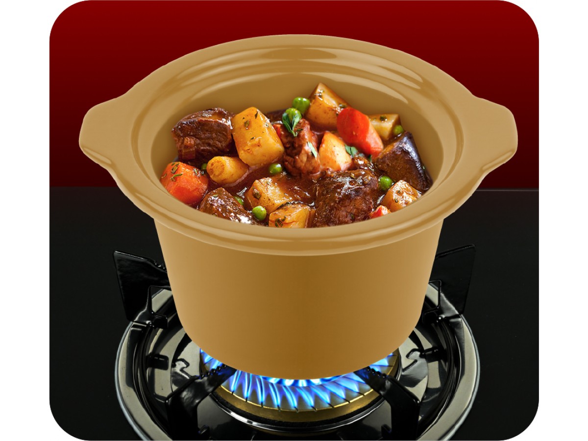 Electric Crockery Pot, 1.5-Litre (Stainless Steel Housing) - Heat ...