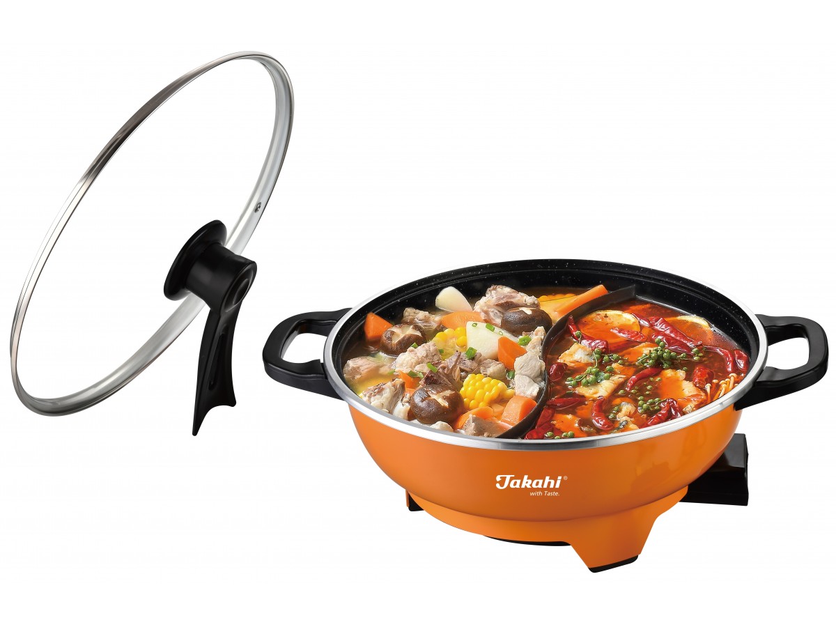 Electric Steamboat & Multi Cooker, Size: Ø30cm / 5.0-Litre | Takahi ...